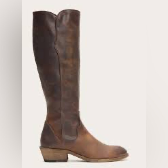 Frye | Shoes | Frye Carson Piping Tall Leather Boot Dark Brown New Sz ...